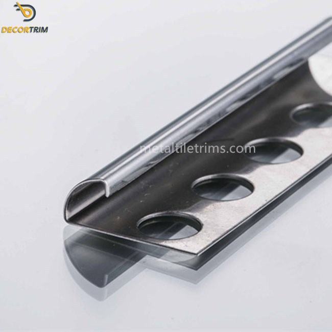 3/8'' 10mm Stainless Steel Tile Trim , Tile Corner Strip Round Edge