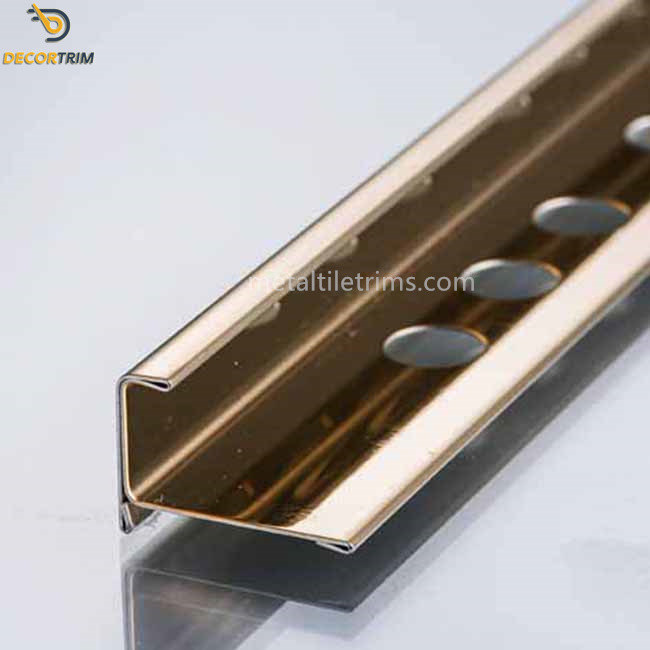 304 10mm Stainless Steel Tile Trim Mirror Finish For Tile External ...