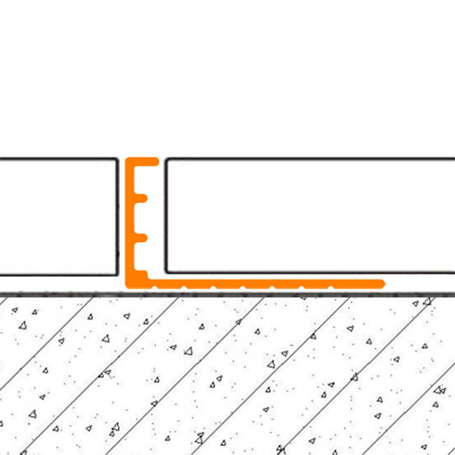 2.5m Aluminium Edging Profile , L Shaped Metal Trim Anodizing Matt Gold