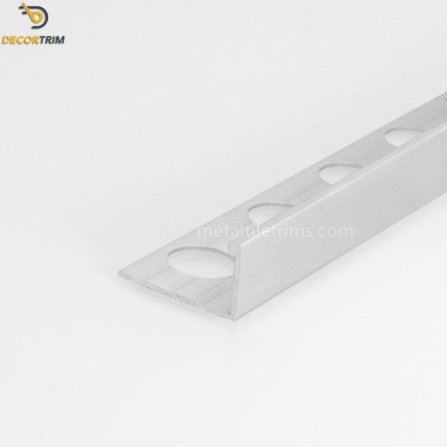 12mm Aluminium Straight Edge Tile Trim With Anodizing Polishing Surface ...