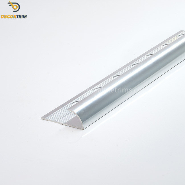 Polish Silver Aluminium Tile Trim For External Wall Corner Edge Protection