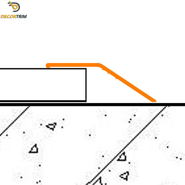 Matt Bronze Floor Transition Strips For Different Heights 900mm 1800mm ...