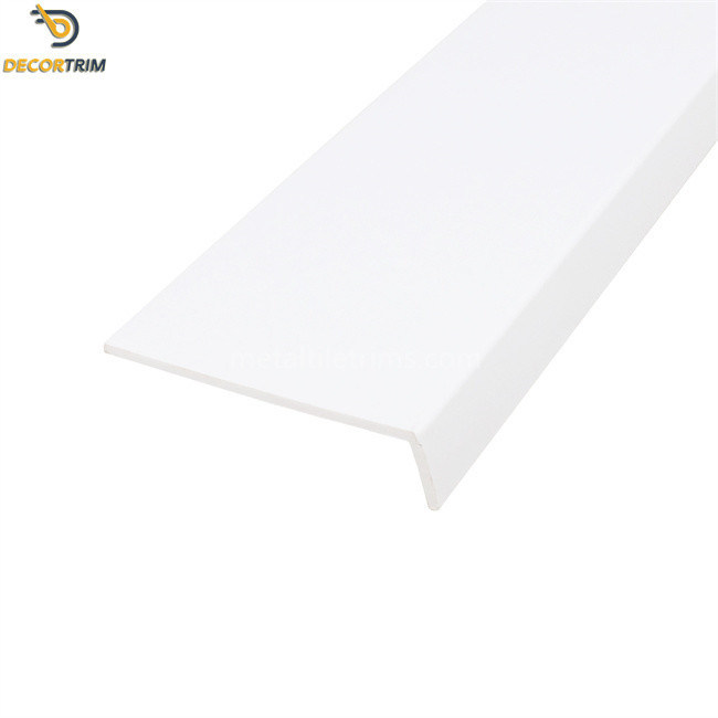 90 Degree Corner Wall Protector Strip , PVC Wall Tile Trim Edging 2.5m ...