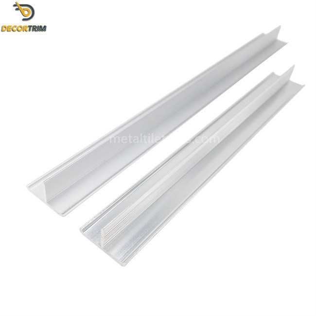 Matt Silver T Molding Transition Strip , Tile To Wooden Floor Strip 20mm