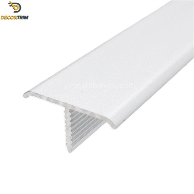 Matt Silver T Molding Transition Strip , Tile To Wooden Floor Strip 20mm