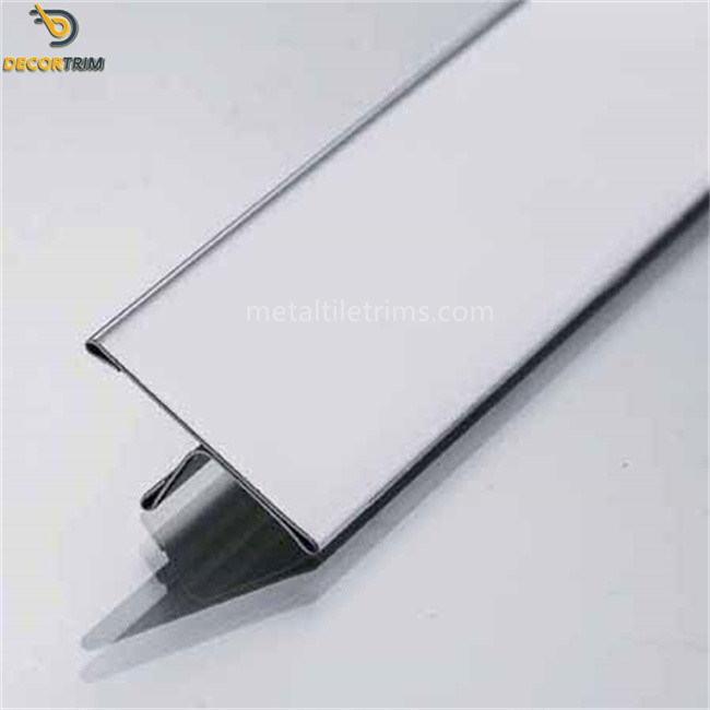 SS304 T Shaped Transition Strip 8k Mirror Finish Tile To Laminated Floor