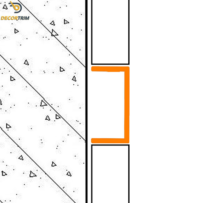 20×10mm Wall Tile Transition Strips Trim With Anodized Brushed Finish