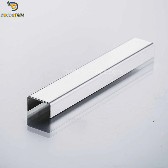 Stainless Steel SS304 U Channel Strip 8K Mirror Finish For Wall Border ...