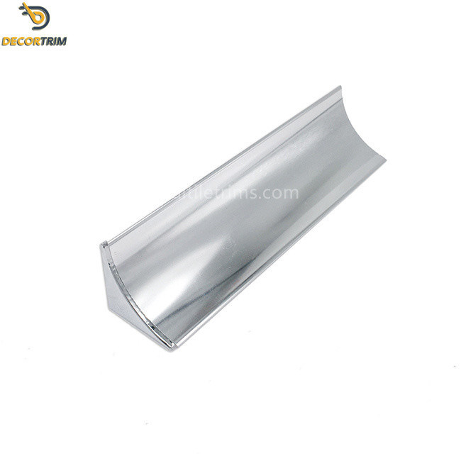 Silver Internal Corner Tile Trim Curved Surface Bright Aluminum 6063 ...