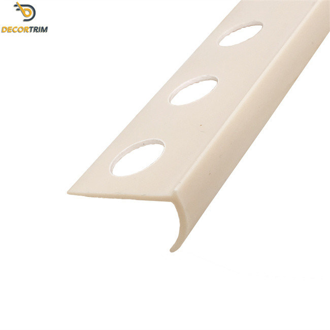 10×2500mm PVC Tile Trim Round Open Shape For Tile Edge Protection