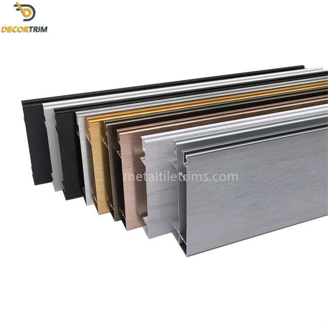 Decorative Aluminum Skirting Board Profiles With Anodized Powder Coat ...