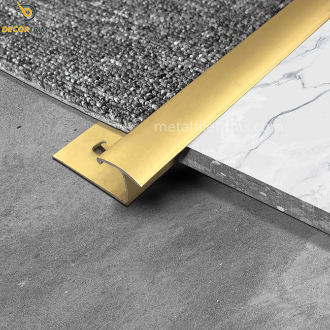 6063 T5 Aluminum Carpet Transition Strip Wood Floor To Carpet Reducer ...