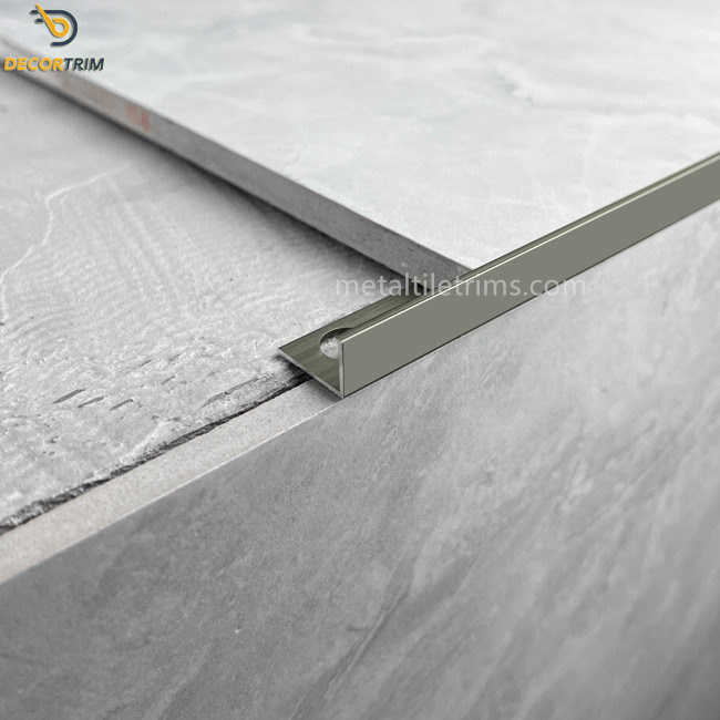 10mm Chrome L Shape Aluminium Trim Angle Edge Customized Color