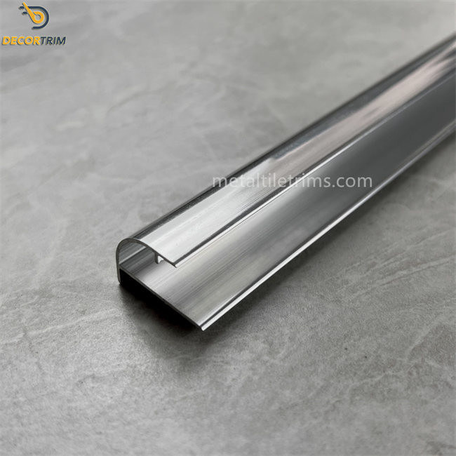 Round External Corner Tile Metal Edge Trim Aluminum Tile Transition Strip
