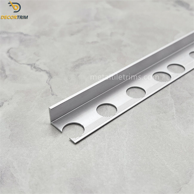 Profile Thickness 1mm Aluminum Tile Edge Trim Straight Floor Tile Edge