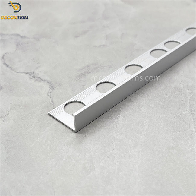 Profile Thickness 1mm Aluminum Tile Edge Trim Straight Floor Tile Edge