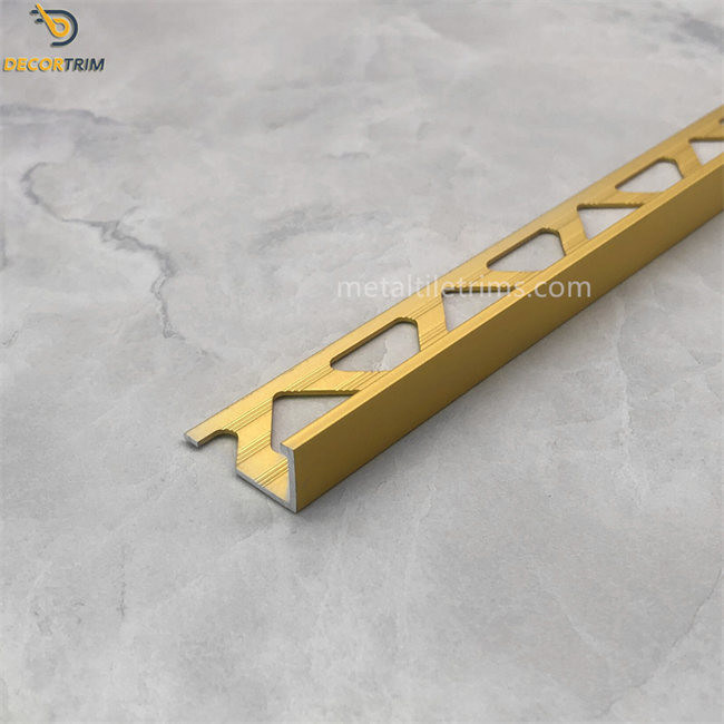 Customizing Different Punching Holes Metal Tile Trim L Shape Tile Edge Trim