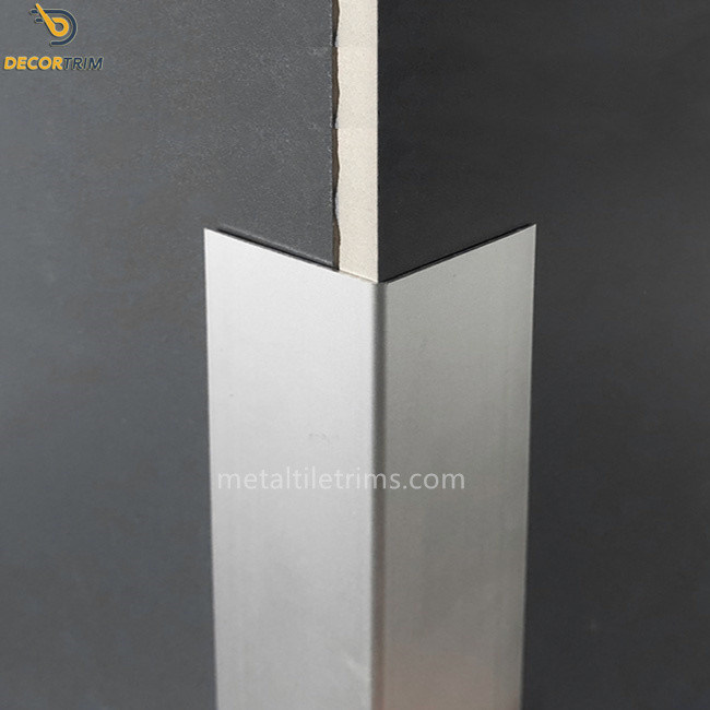 Aluminium Tile Trim L Shape Wall Corner Protector Strips Edge 0.9mm ...
