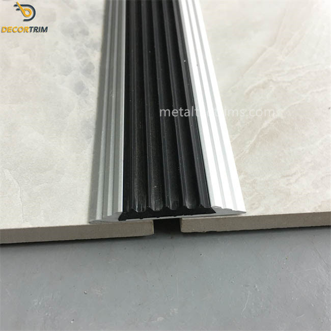 Matt Silver Floor Transition Strip Trim With Anodized Polished Brushed ...