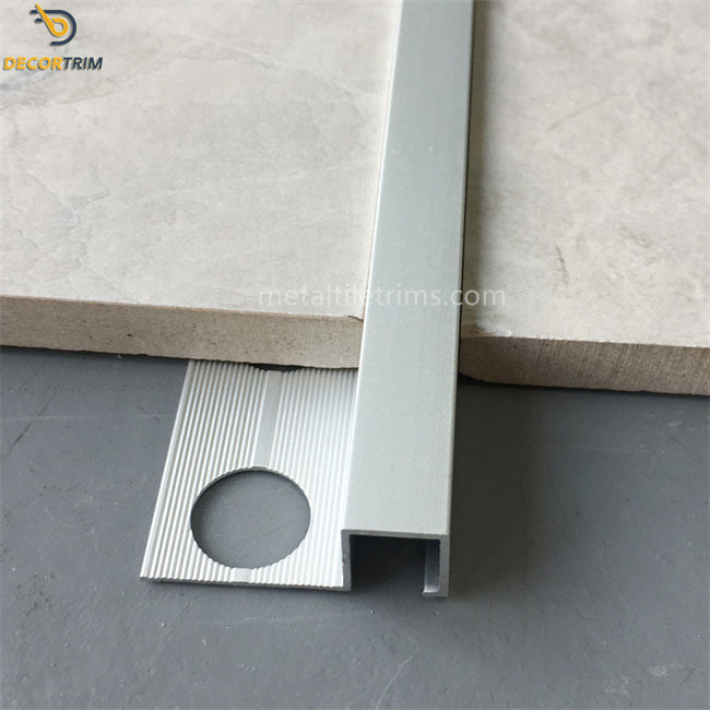 2500x11mm Metal Tile Trims , Aluminum Alloy Ceramic Tile Edge Profiles