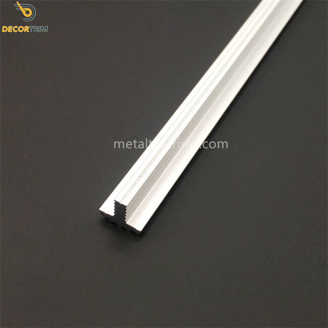 Aluminum 6063 T Shaped Floor Transition Strip Anti Slip For Vinvl Flooring