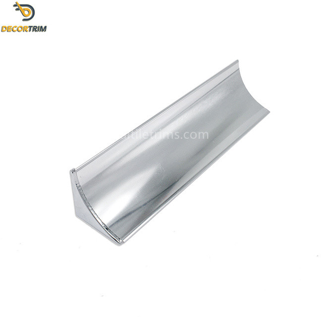 Silver Internal Corner Tile Trim Curved Surface Bright Aluminum 6063 ...