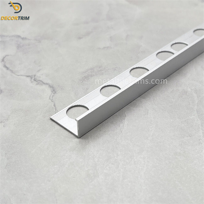 Profile Thickness 1mm Aluminum Tile Edge Trim Straight Floor Tile Edge
