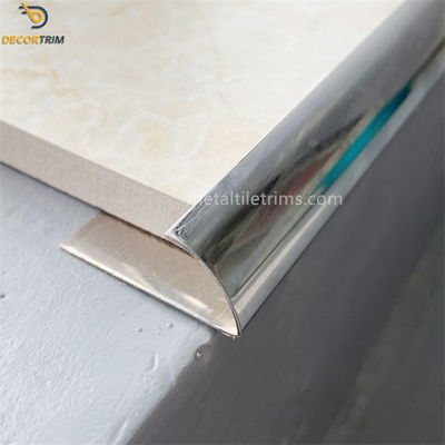Quadrant 12mm Stainless Steel Tile Trim For Ceramic Edge Decoration ...