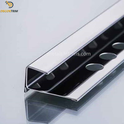 SS304 Stainless Steel Edge Trim For Tiles Ceramic Decoration