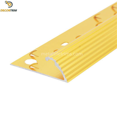 8.4mm Naplock Transition Strip Tile To Carpet Aluminum Material