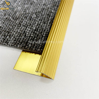 Fluted Edge Curved Carpet Transition Strip Aluminum Alloy 6063 Material