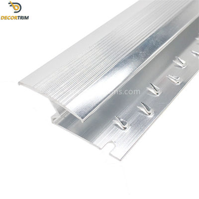 Shiny Silver Carpet Transition Strip Tile To Carpet 3000mm Length