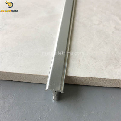 Aluminum 6063 T Shaped Transition Strip , Floor Divider Strip 10mm Width