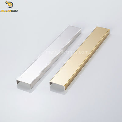 Stainless Steel U Channel Strip , Wall Transition Strips 8k Mirror ...