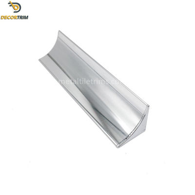 Curved Edge Internal Cove Tile Trim , Aluminum Inside Corner Trim 2.5m ...