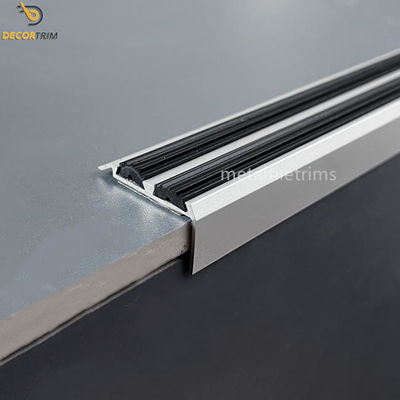38*20mm Aluminum Effect Tile Step Edge Trim Stair Nosing Tile Trim