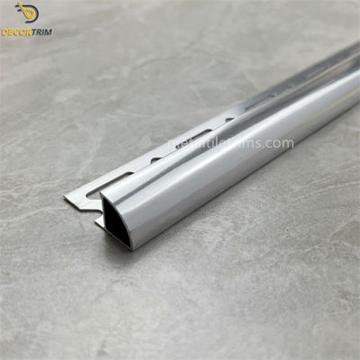 Aluminium Corner Trim Profile Metal Tile Trims Round Shape Corners