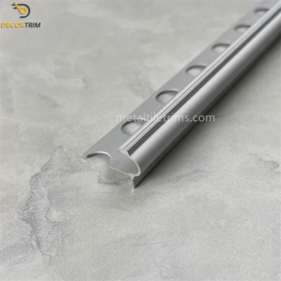 Tile Edging Profile Anodizing Matt , Stair Nosing Tile Trim 2500mm