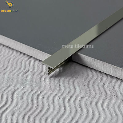 Gold Corner Trim Metal T Shaped Transition Strip Floor Edging Trim