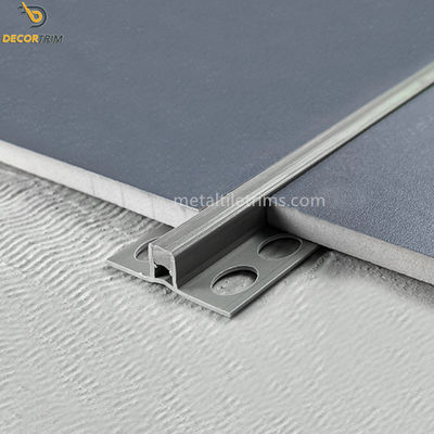 External Edge Metal Trim Expansion Joint Profile Silver Rubber OEM