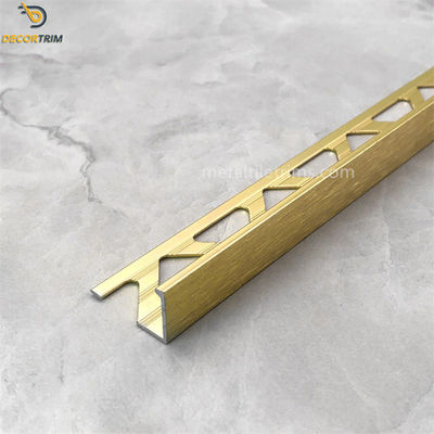 Tile Capping Trim Tile Edge Pieces Shiny Brush Light Gold Edging