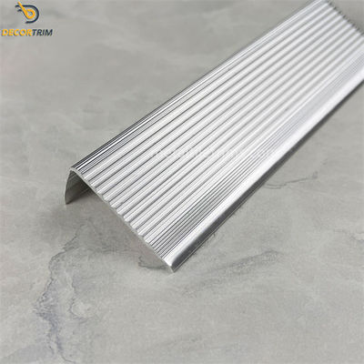 Stone Tile Trim Beading White Stripe Anti-Slip Aluminium Floor Edge Trim