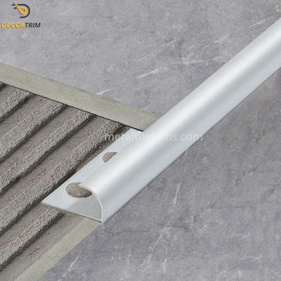 10mm Wall Tile External Corner Trim , Matt Satin Quadrant Edge Tile Trim