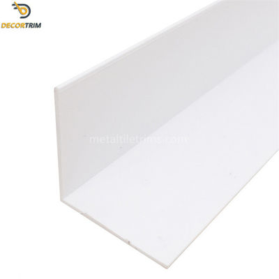 Plastic PVC Wall Corner Protector Strips L Shape Pure White 50mm Size