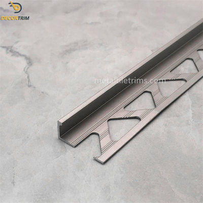 L Shape Straight Edge 8mm Aluminium Tile Trim Profile thickness 1.1mm