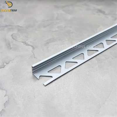 8mm 10mm 12mm Aluminum Tile Trim L Shape Custiom Thickness 0.5mm 2mm