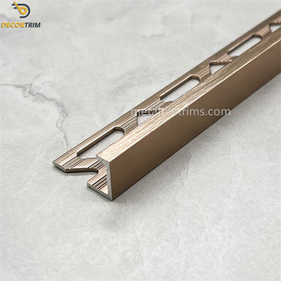Aluminium Flooring Profiles Metal Tile Trims 3 Meter Profile Trim Tiles