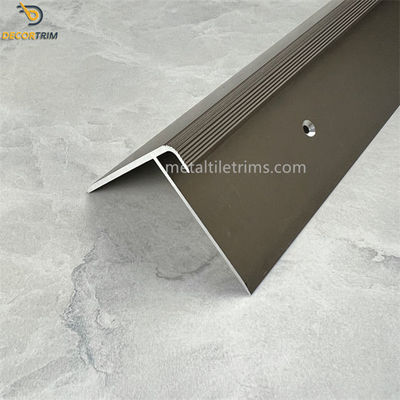 Decorative Metal Strip Stair Nosing For Vnyl Floor Transition Profile