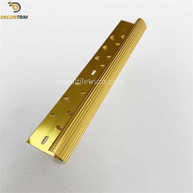 8.4mm Naplock Transition Strip Tile To Carpet Aluminum Material