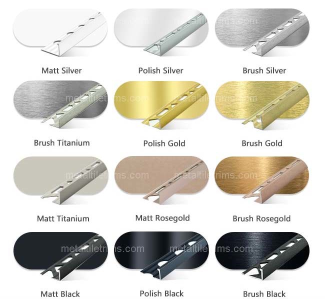 Sloped Edge Floor Edging Strips , Flooring Threshold Bars 10mm 12mm